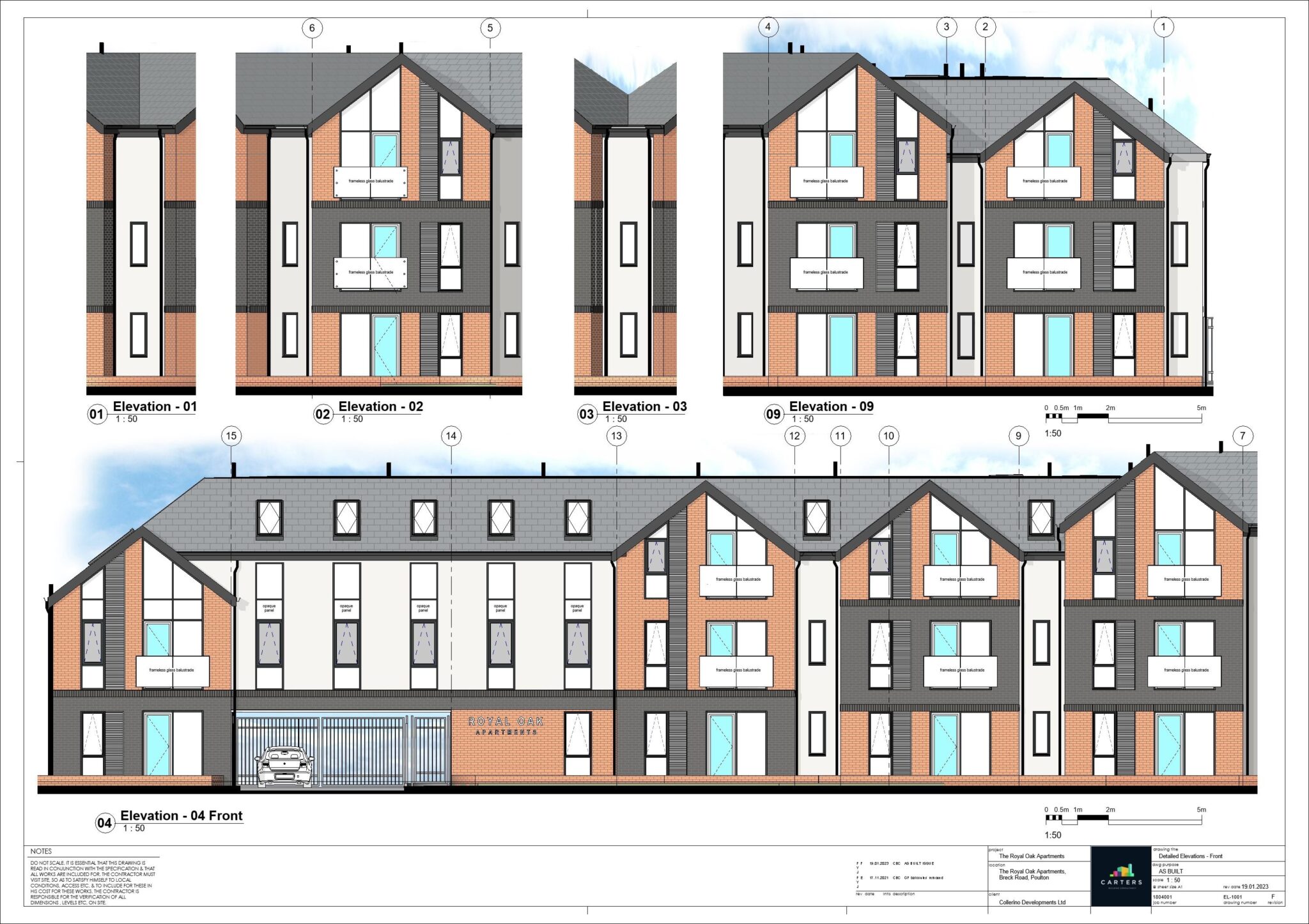Technical construction drawings - Carters